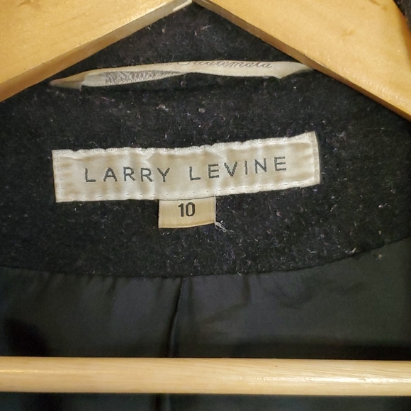 Larry Levine | Jackets & Coats | Larry Levine Charcoal Wool 34 Length ...